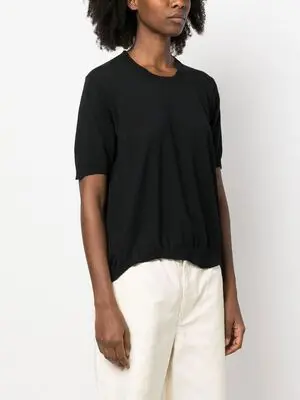UMA WANG Fine-knit Cotton-blend T-shirt