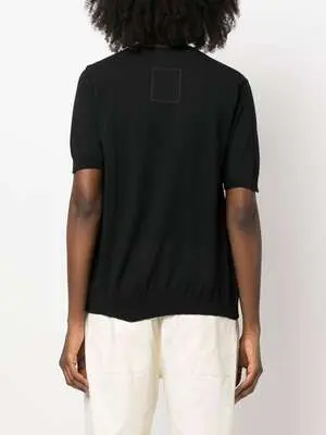 UMA WANG Fine-knit Cotton-blend T-shirt