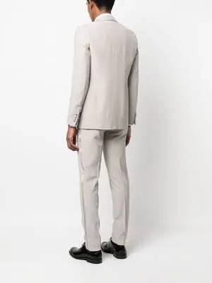 Canali Silk-lapel Single-breasted Dinner Suit - Grey