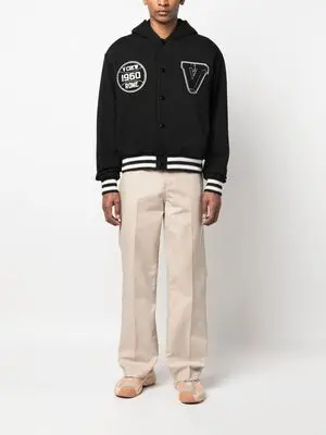 Valentino Garavani Buttoned Varsity Hoodie