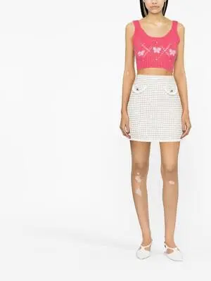 Alessandra Rich Sleeveless Knitted Top