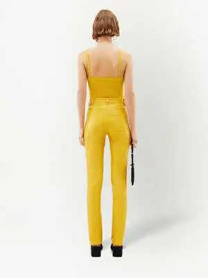 COURREGES Logo Ribbed-knit Top