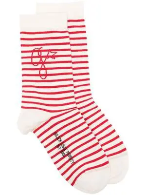 GOLDEN GOOSE Intarsia-knit Logo Socks
