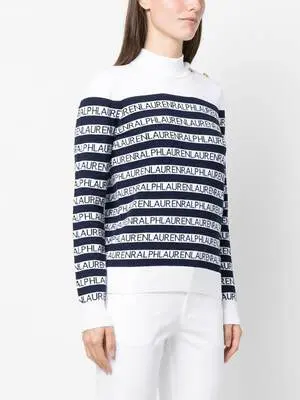 Ralph Lauren Striped Mock-neck Jumper