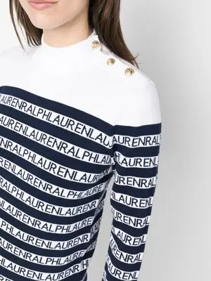 Ralph Lauren Striped Mock-neck Jumper