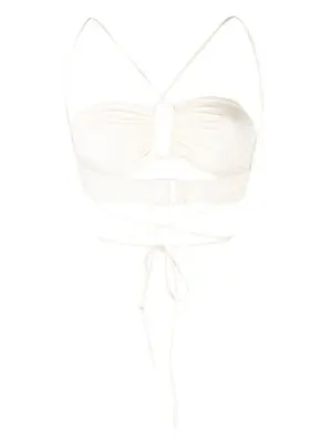 Magda Butrym Criss-cross Bandeau Top - White