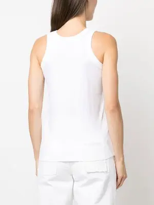 Loulou De Saison Loulou Studio Round-neck Cotton Tank Top - White