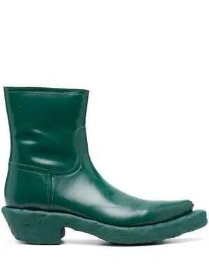 Camper 55mm Textured-sole Boots - Green