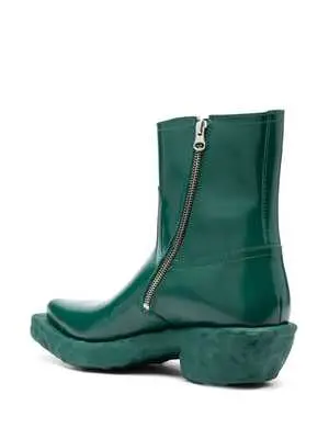 Camper 55mm Textured-sole Boots - Green