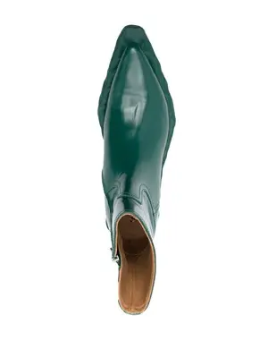 Camper 55mm Textured-sole Boots - Green