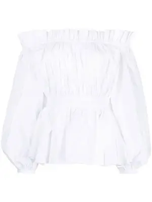 Alexander Mcqueen Gathered Blouses