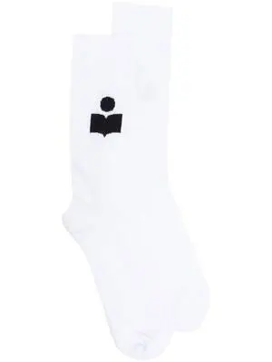MARANT MARANT Siloki Logo Socks White