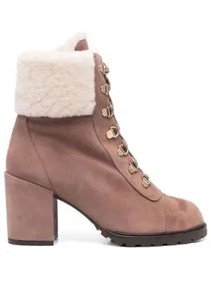 STUART WEITZMAN 90mm Lace-up Ankle Boots