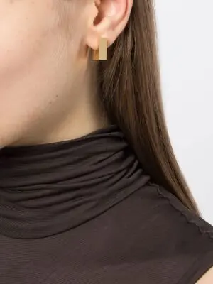 Tom Wood Small Square Hoop Earrings - Gold