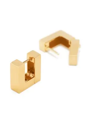 Tom Wood Small Square Hoop Earrings - Gold