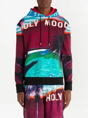 Etro Graphic-print Pullover Hoodie - Red