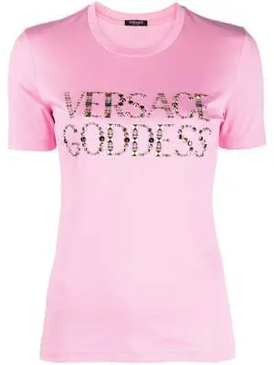 Versace Logo-embellished T-shirt