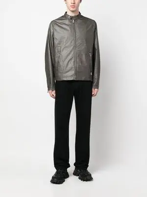 DIESEL® Crinkle-effect Zip-up Jacket