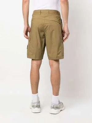 Stone Island Logo Patch Bermuda Shorts - Brown