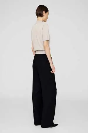 ANINE BING Monique Sweater Wool-cashmere Blend Mock Neck Top