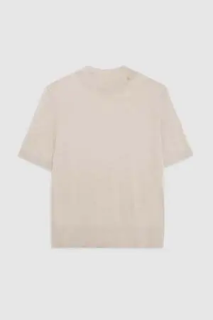 ANINE BING Monique Sweater Wool-cashmere Blend Mock Neck Top