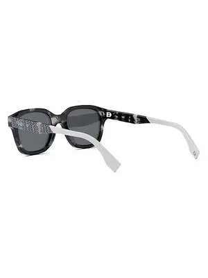 Fendi Square 51mm Acetate Sunglasses