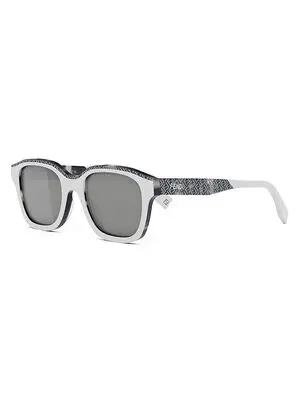 Fendi Square 51mm Acetate Sunglasses