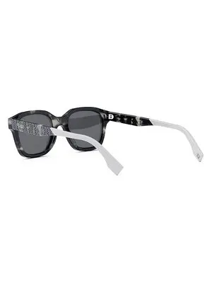 Fendi Square 51mm Acetate Sunglasses