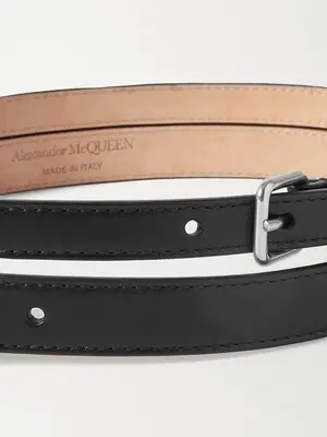 Alexander McQueen Double-strap Leather Waist Belt