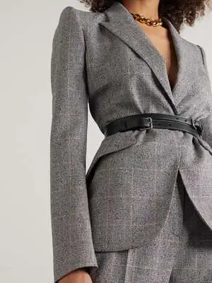 Alexander McQueen Double-strap Leather Waist Belt