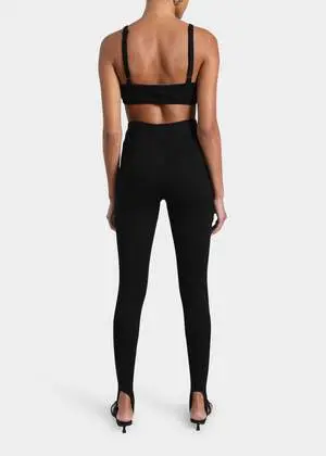 LESET Rio High-rise Slim Stirrup Pants