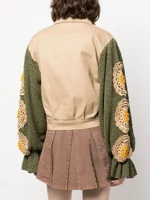 TU LIZÉ Tu Lize Knit-sleeve Cropped Jacket