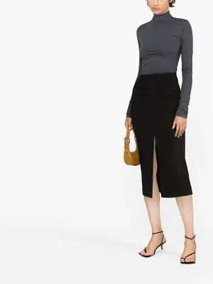Isabel Marant Étoile Box-pleat Pencil Midi Skirt