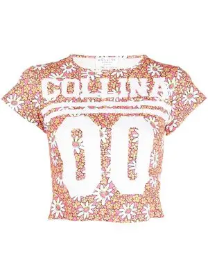 Collina Strada Logo-print T-shirt - Pink