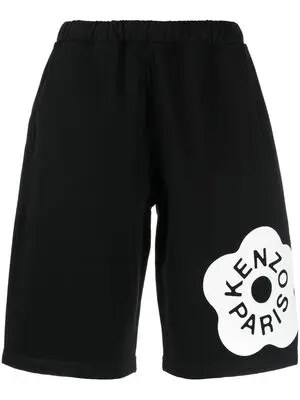 Kenzo Boke Flower Bermuda Shorts - Black