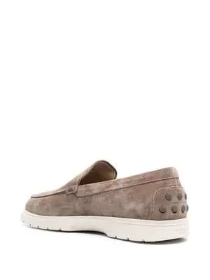 TOD'S Suede Slip-on Loafers