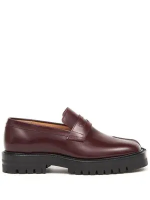 MAISON MARGIELA Tabi Leather Loafers - Red