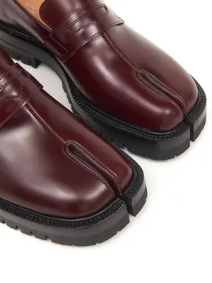 MAISON MARGIELA Tabi Leather Loafers - Red