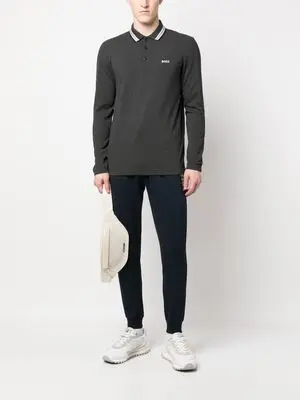 BOSS Logo-print Slim Tapered Track Pants