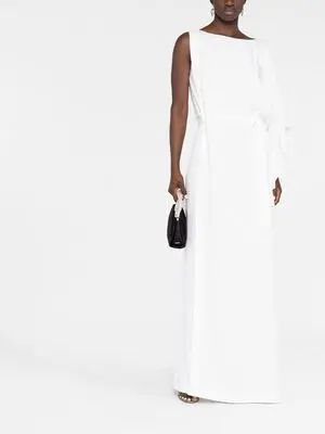 Alberta Ferretti One-shoulder Draped Maxi Dress