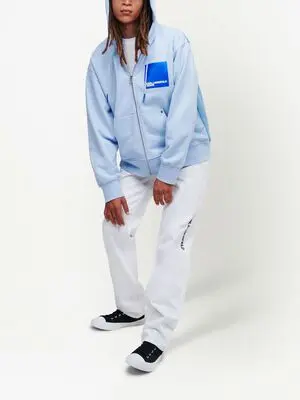 Karl Lagerfeld Logo-print Zip-up Hoodie