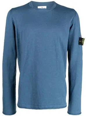 Stone Island Compass Patch Sweatshirt - Blue