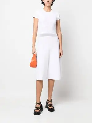 Karl Lagerfeld Short-sleeve Knit Midi Dress