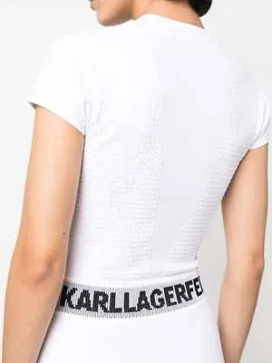 Karl Lagerfeld Short-sleeve Knit Midi Dress