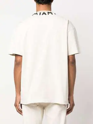 Palm Angels Logo-print Cotton T-shirt - White