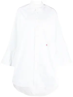 Palm Angels Flared-sleeve Shirt Dress