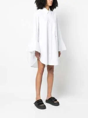 Palm Angels Flared-sleeve Shirt Dress