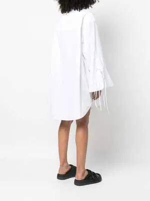 Palm Angels Flared-sleeve Shirt Dress
