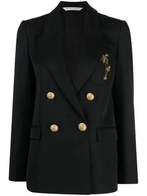 Palm Angels Palm-embroidered Blazer