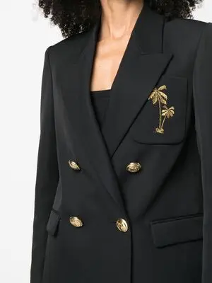 Palm Angels Palm-embroidered Blazer